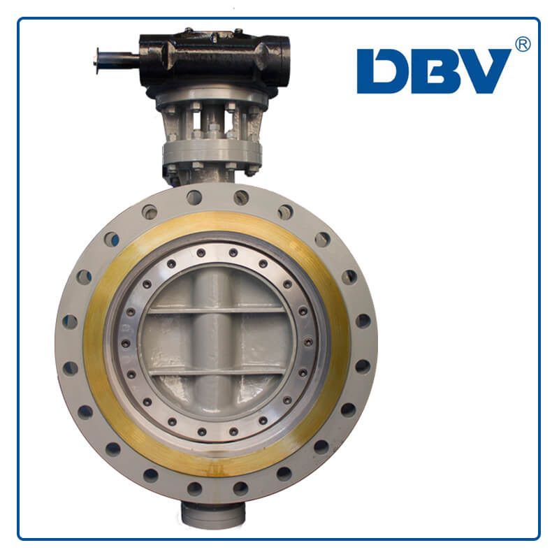 WCB PN16 Triple Eccentric Butterfly Valve with Gear Box - Flanged Butterfly Valves