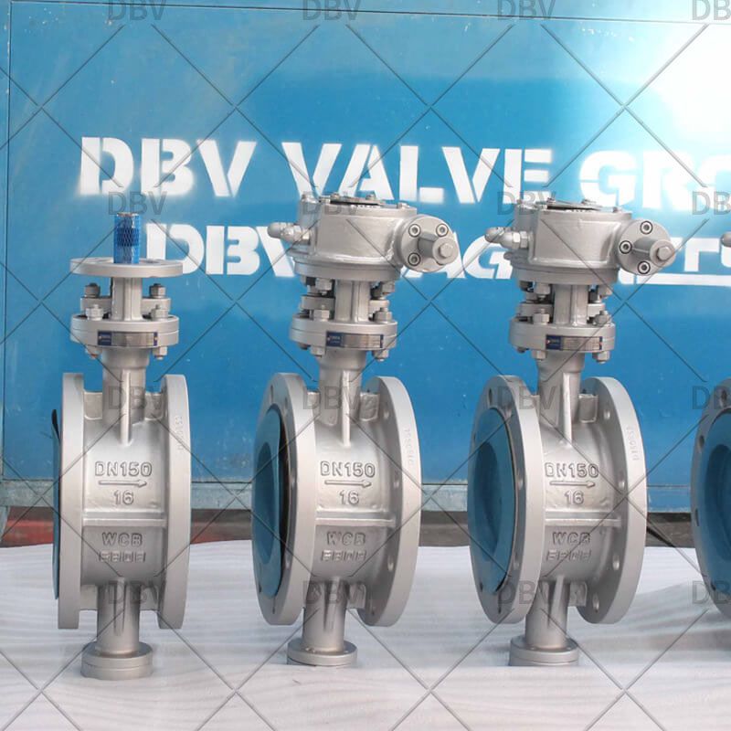 WCB PN16 DN150 Flange triple offset Butterfly Valve - Flanged Butterfly Valves