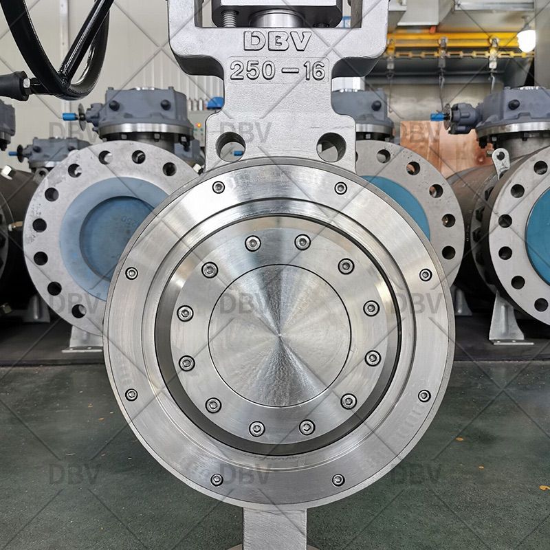 Triple eccentric/Offset metal to metal seat wafer Butterfly Valves DN250 PN16 - Replaceable ...