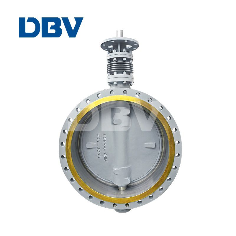 High temperature triple eccentric butterfly valve