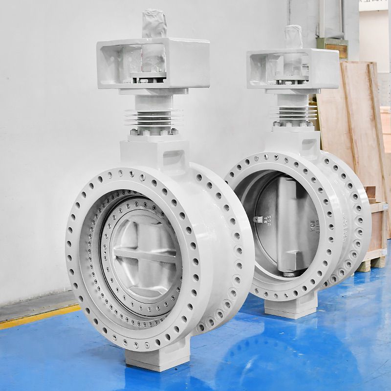 High temperature triple eccentric butterfly valve