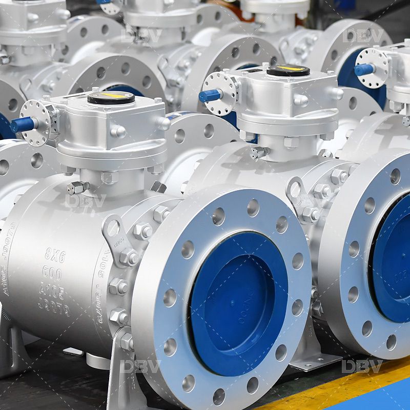 Trunnion ball valves with reduce bore